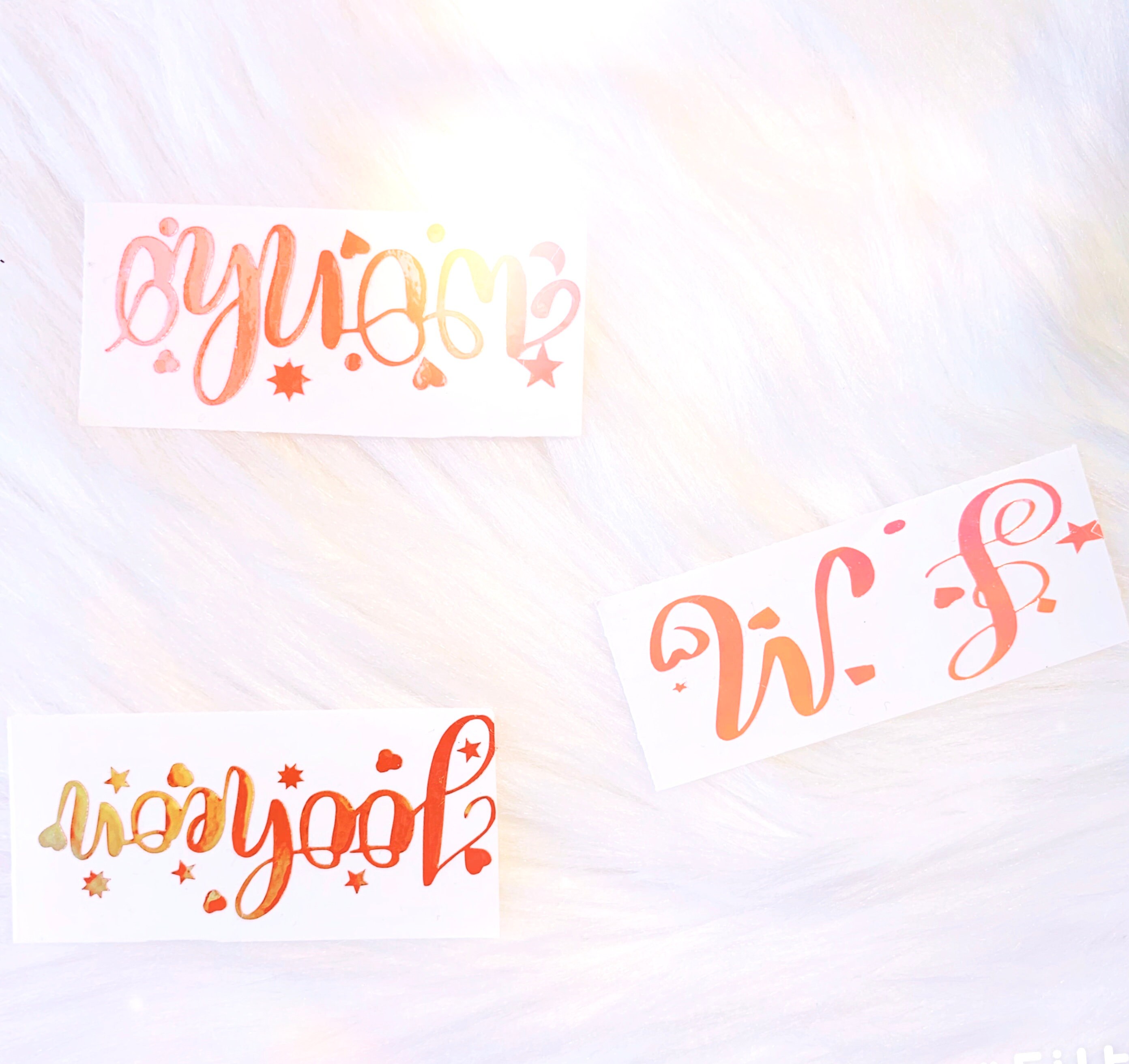 Monsta X Vinyl Stickers Decals Kpop Calligraphy Name Tags - Etsy