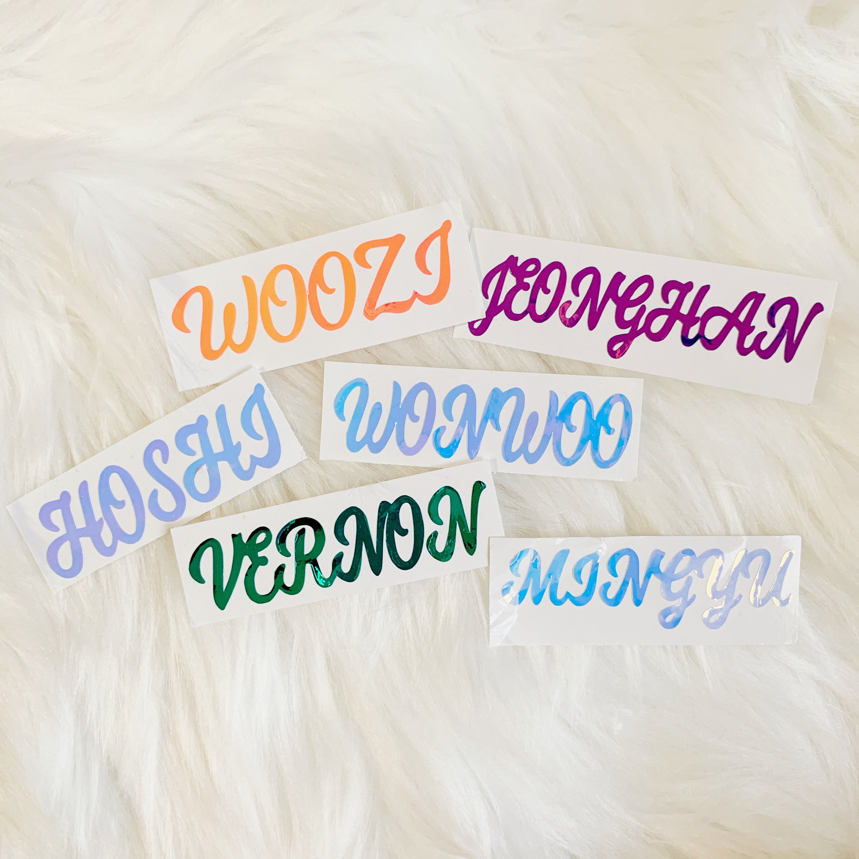 Seventeen Vinyl Stickers | Kpop Concert Light Stick Decals ...