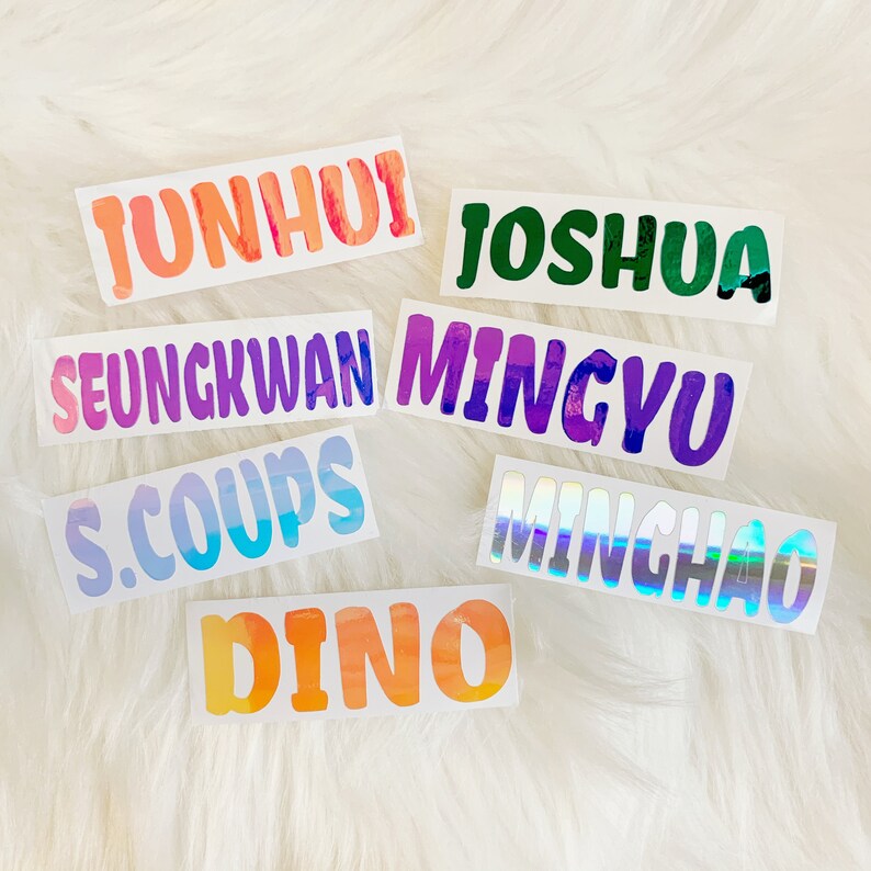 Seventeen Vinyl Stickers Kpop concert light stick Decals | Etsy
