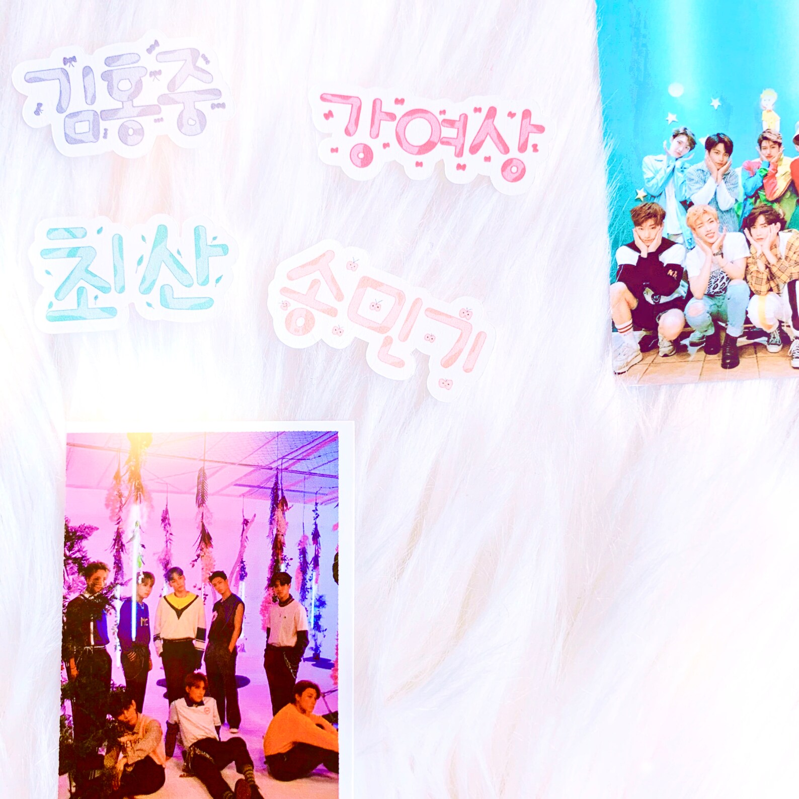 Kawaii ATEEZ Korean Name Tags for Kpop Journal- Kpop Planner Stickers ...