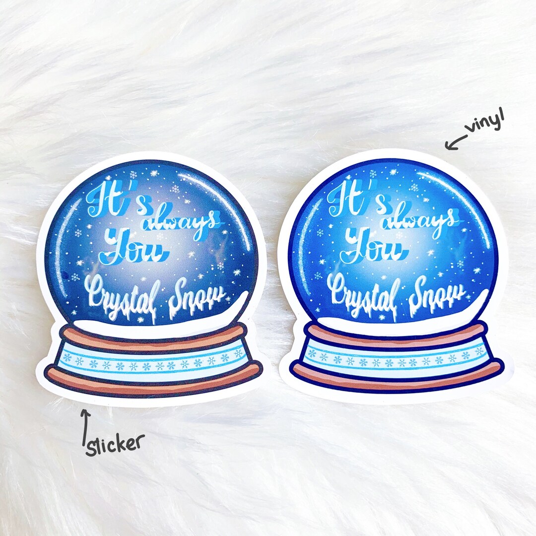 Crystal Snow Ball Vinyl Matte/sticker- I'll Always You-crystal Snow-bts ...