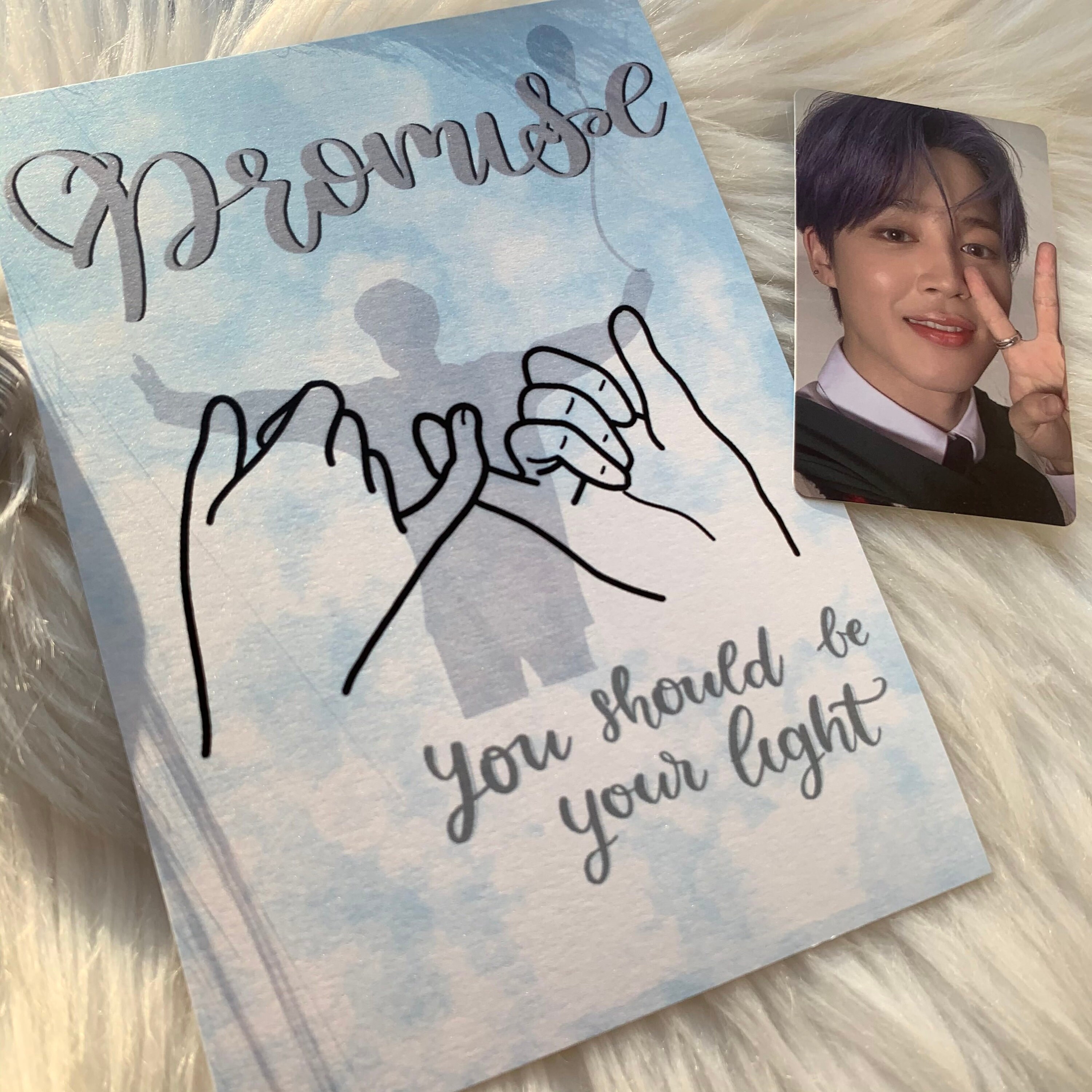 Jimin Promise Print Art | You Should Be Your Light Poster BTS Jimin ...