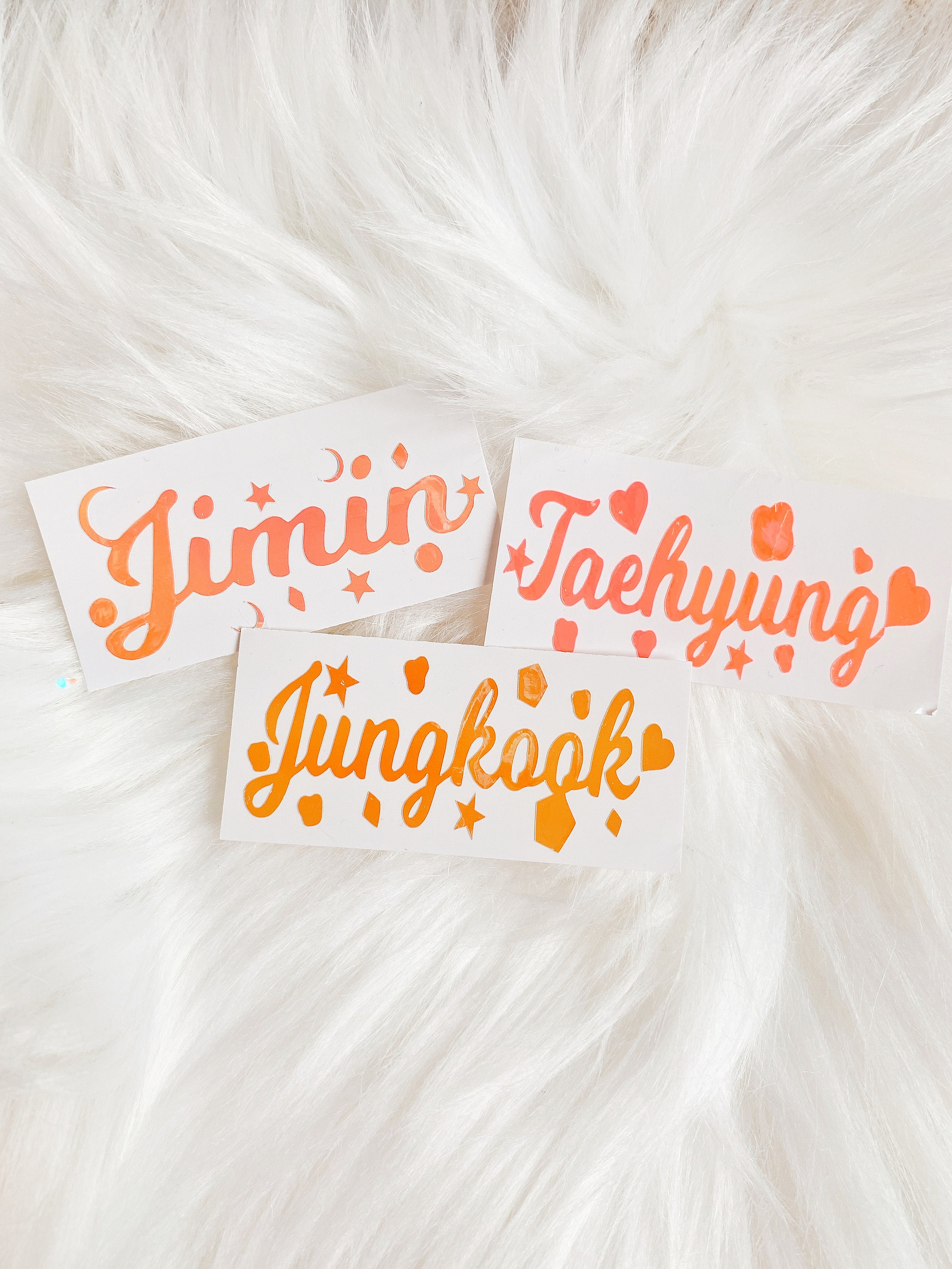 BTS Name Tag Vinyl Stickers Ver.2 ARMY BOMB Ver.3 Concert - Etsy Singapore