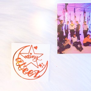 Ateez- ATINY Moonstars Vinyl Sticker - ATEEZ Concert Light Stick Decals ...