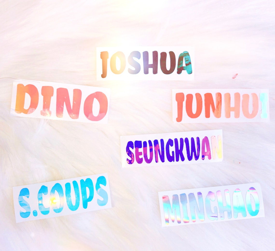 Seventeen Vinyl Stickers Kpop Concert Light Stick Decals - Etsy