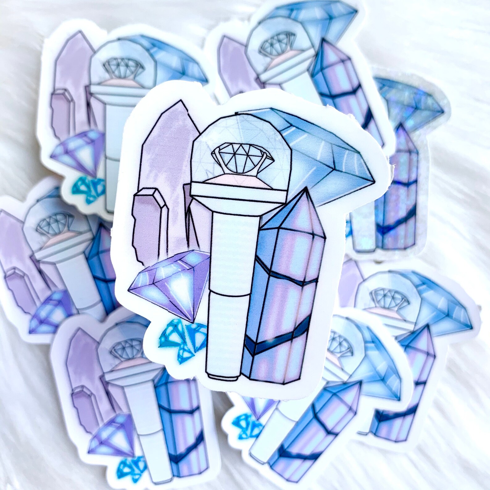 Seventeen Lightstick Ver.2 Sticker Kawaii Kpop Lightstick - Etsy