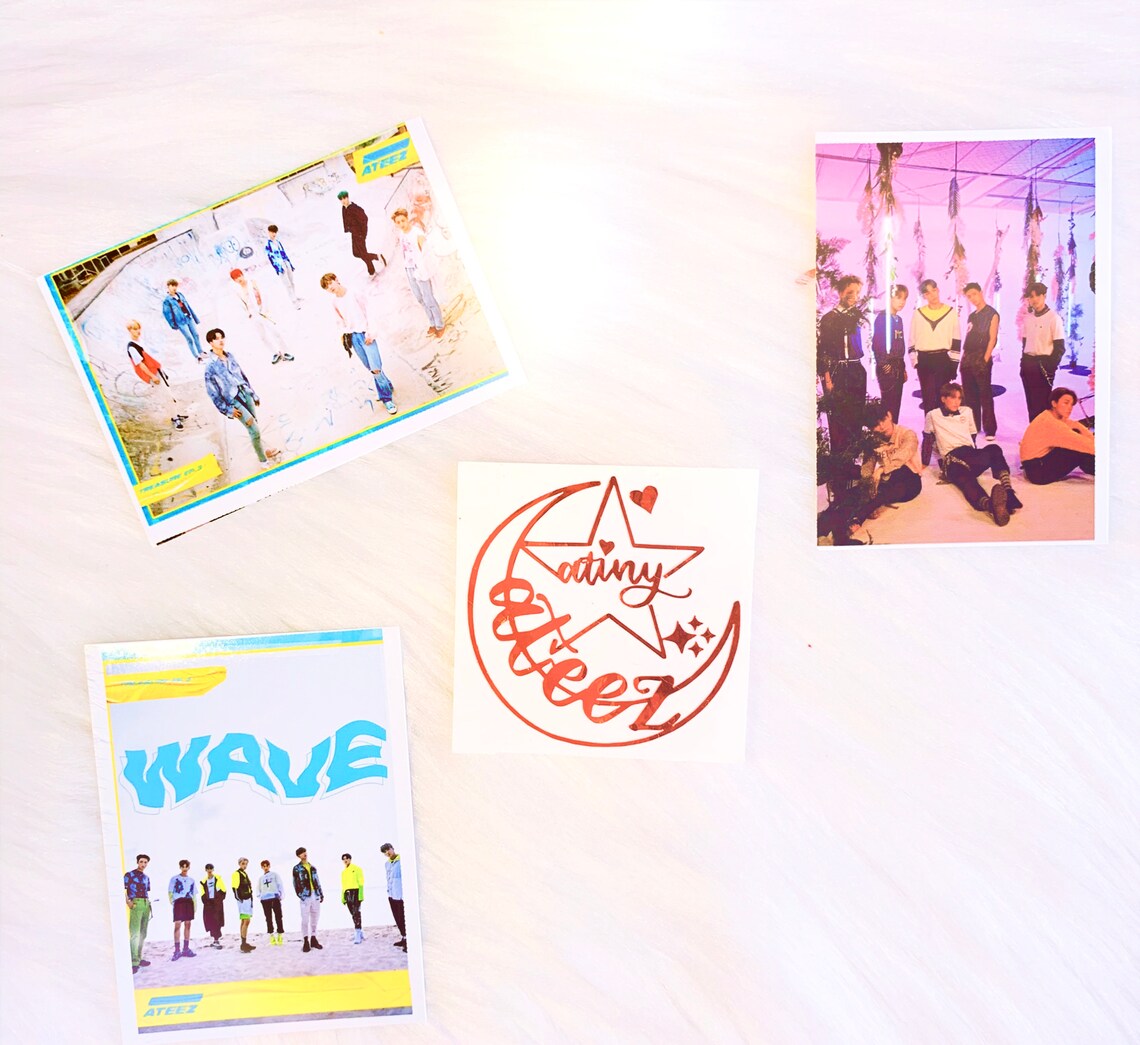 Ateez ATINY Moonstars Vinyl Sticker ATEEZ Concert Light | Etsy