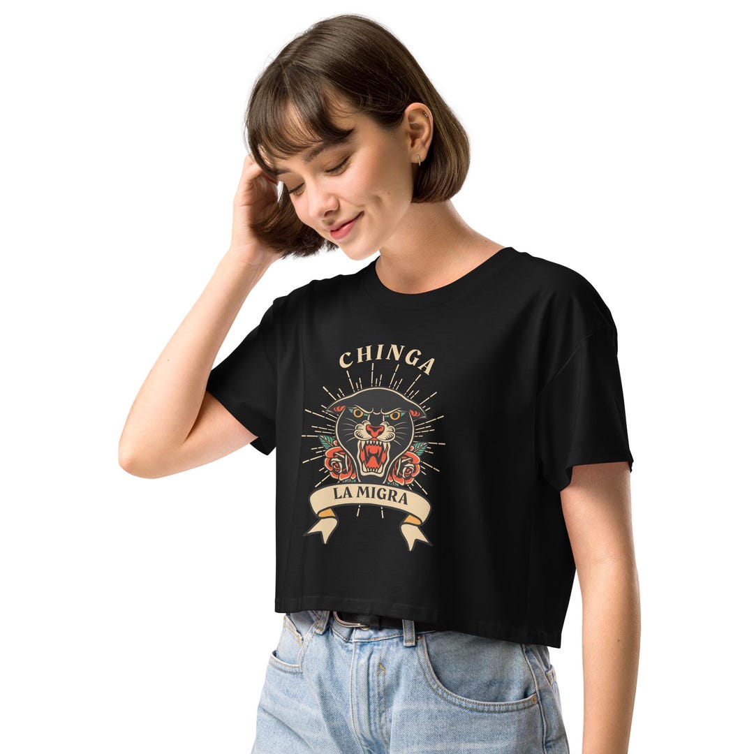 Protest Tee Anti ICE Chinga La Migra Women’s Crop Top 100% of Profit to ...
