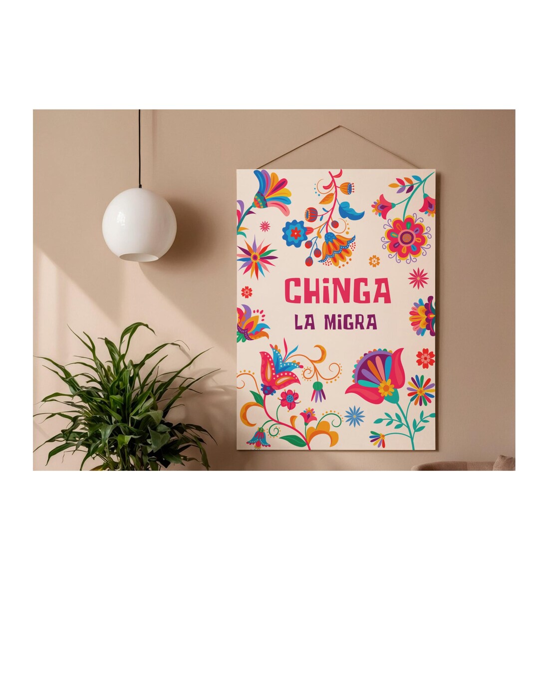 Chinga La Migra Print | Anti ICE Protest Print Download | Digital Art ...
