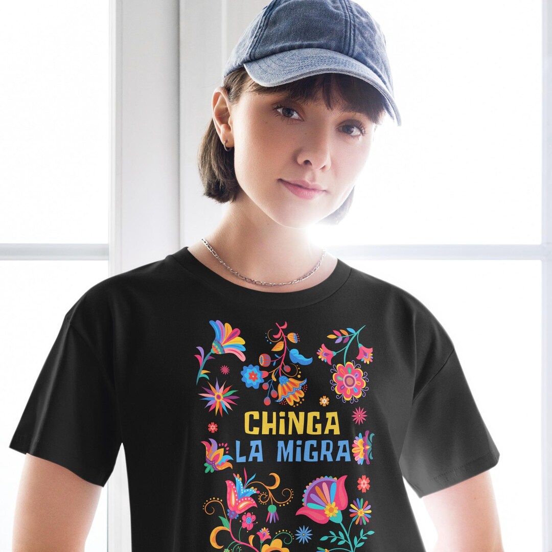 Chinga La Migra Women’s Soft Crop Top 100% of Profit to Immigrant ...