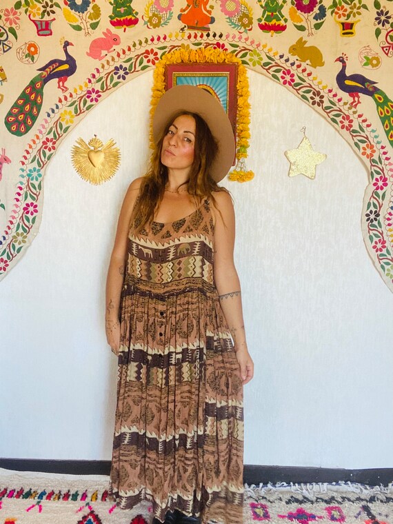 Indian cotton Gauze Maxi Dress // Gypsy Bohemian mood… - Gem