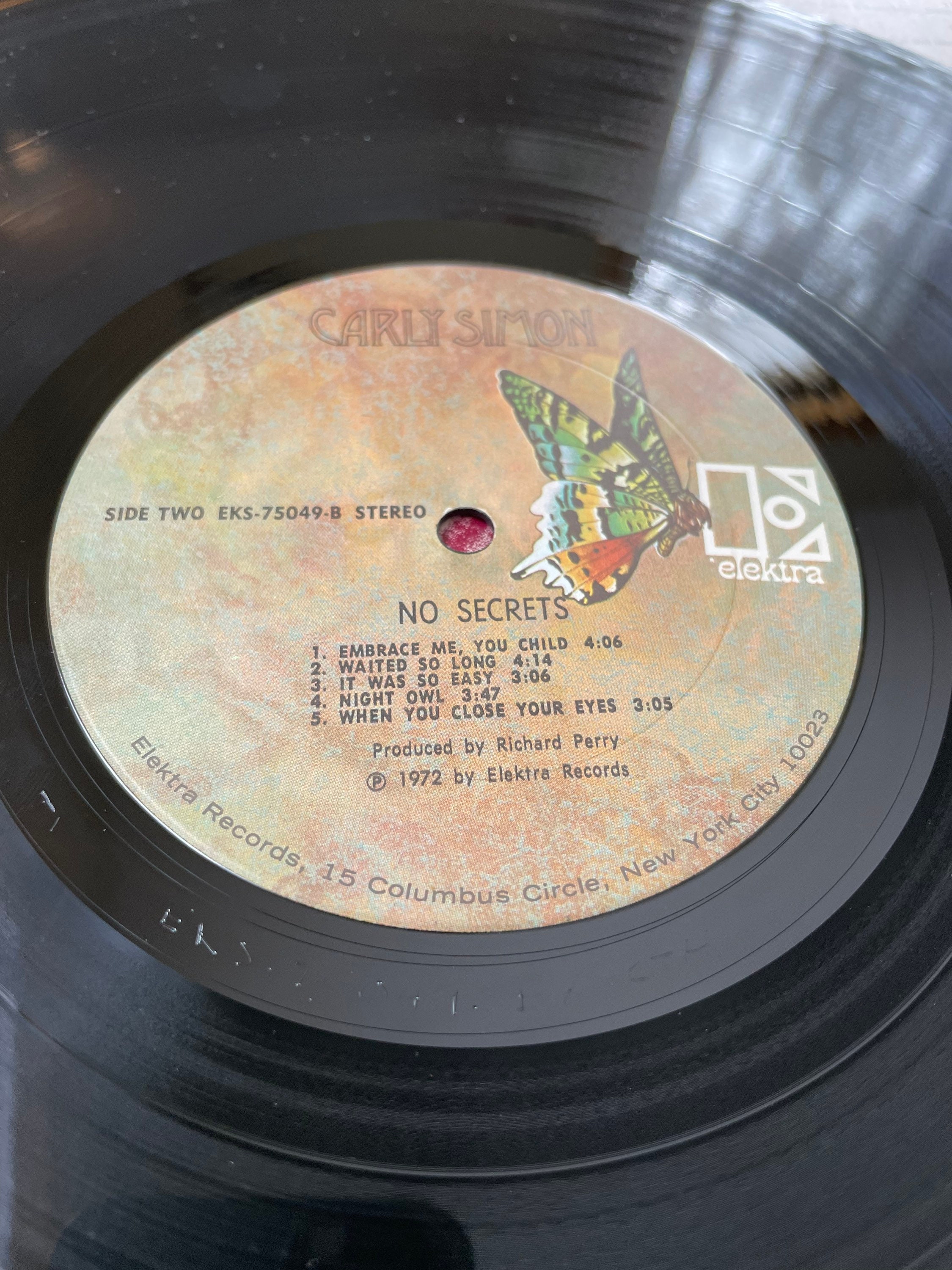 Carly Simon No Secrets 1972 Vinyl Record - Etsy