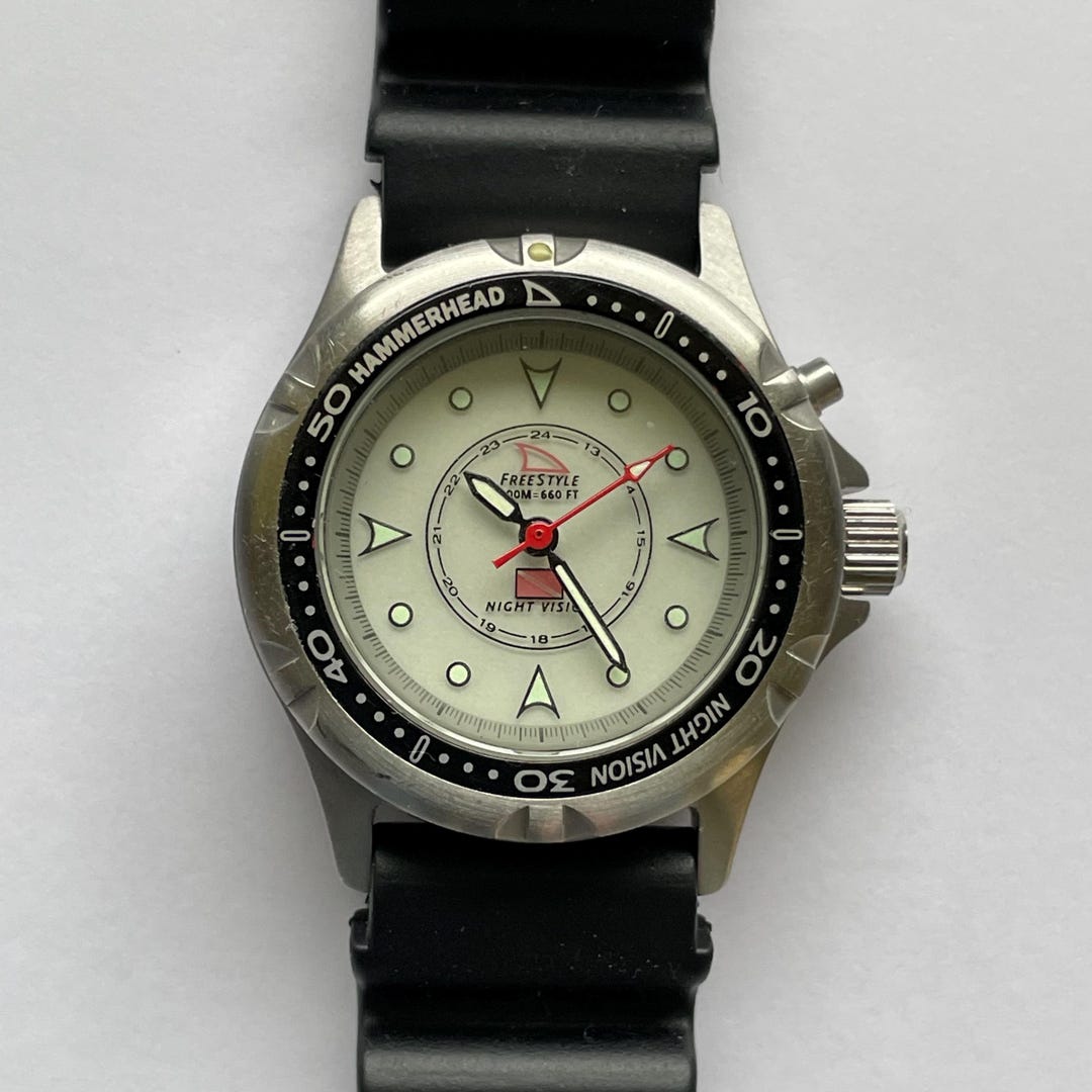 Freestyle Hammerhead Night Vision 30mm Dive Watch - Etsy