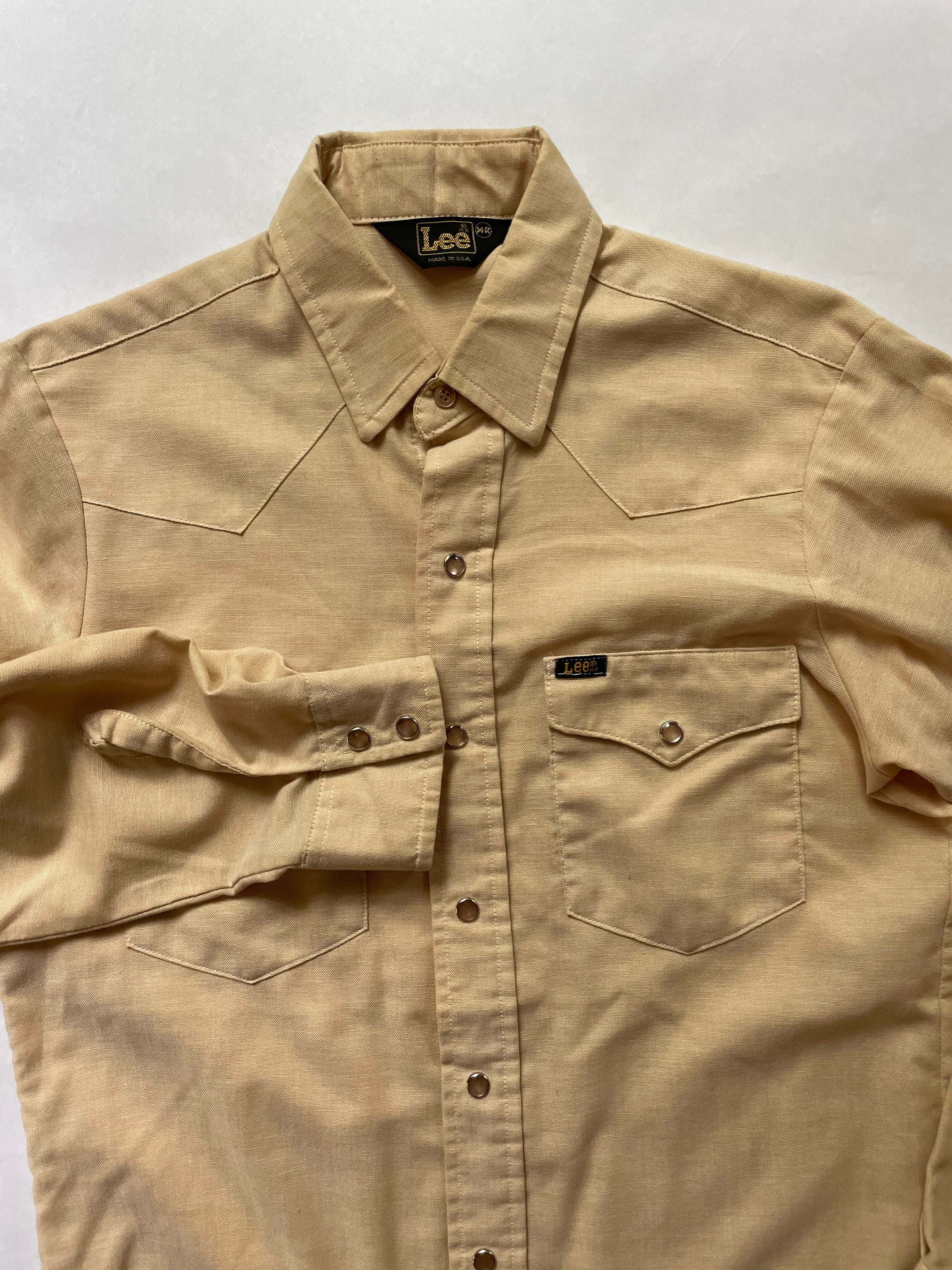 Vintage Lee Button Down Western Shirt Size Medium - Etsy