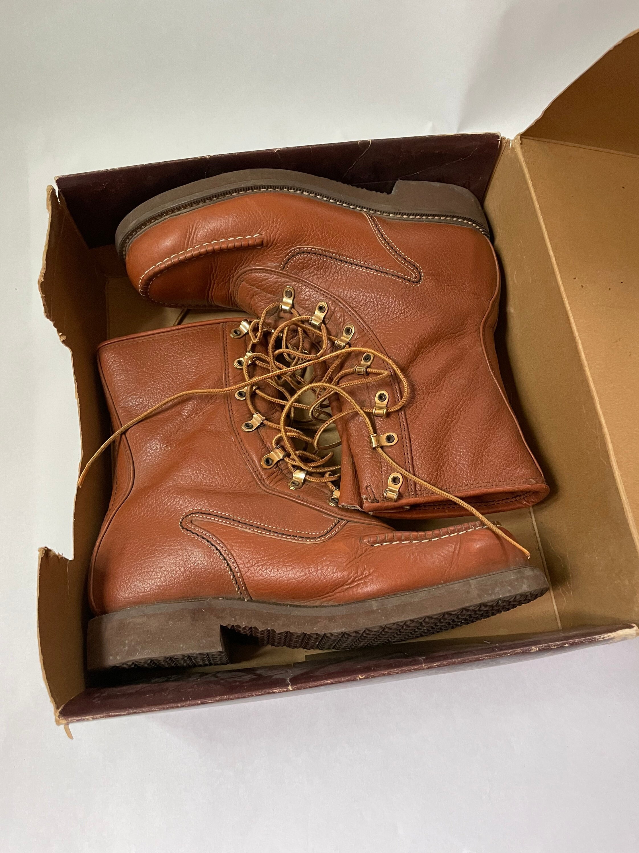 1970s Montgomery Ward Powrhouse Leather Boots Size 8.5 - Etsy