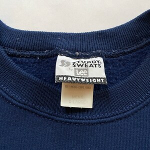 1990s XL Lee Sturdy Sweats Navy Blue Crewneck Sweatshirt Made in USA - Etsy
