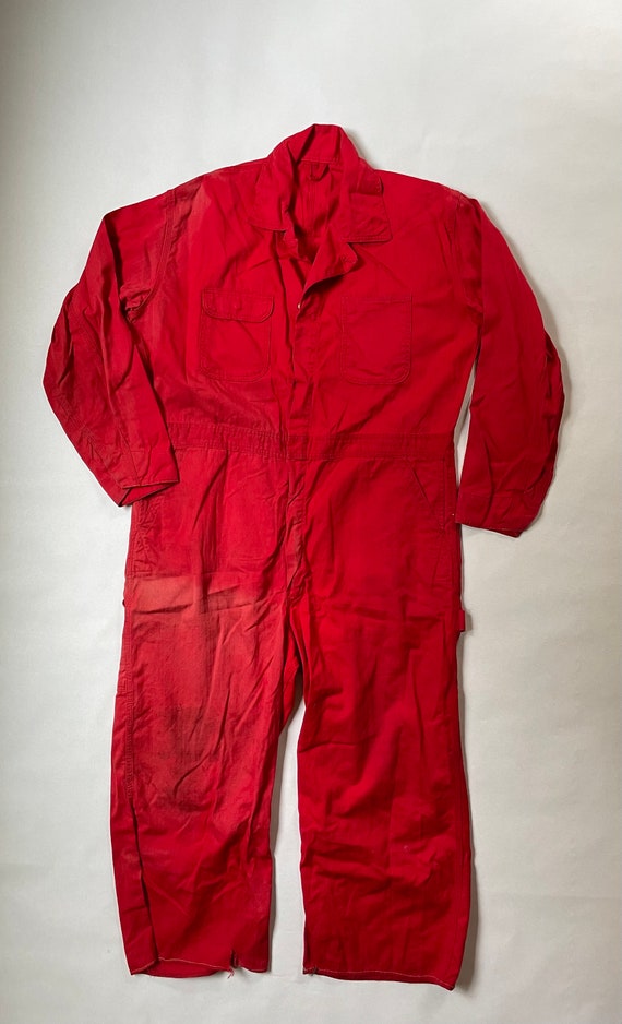 1970’s Medium Big Mac Red Utility Coveralls - Gem