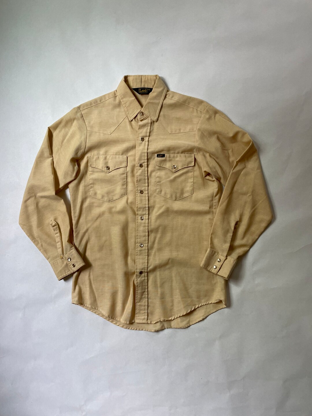 Vintage Lee Button Down Western Shirt Size Medium - Etsy