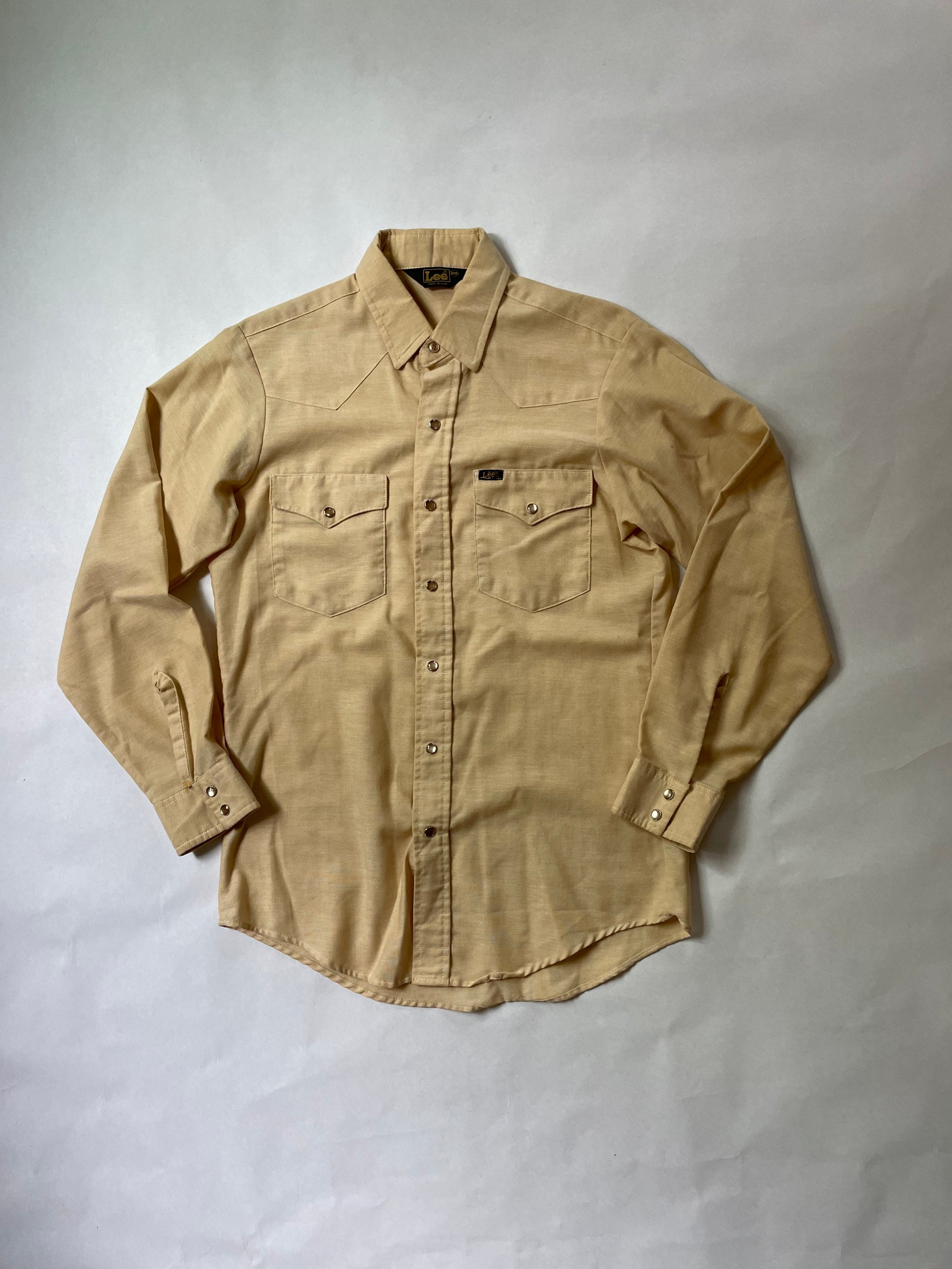 Vintage Lee Button Down Western Shirt Size Medium - Etsy