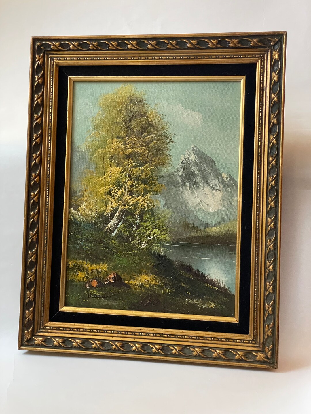 1960’s Hans Bauer Framed Oil Panting 12x16 - Etsy