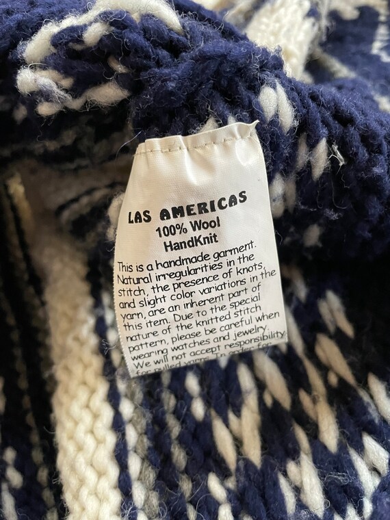 2000’s Medium Las Americas Handmade Wool Pullover Swe… - Gem