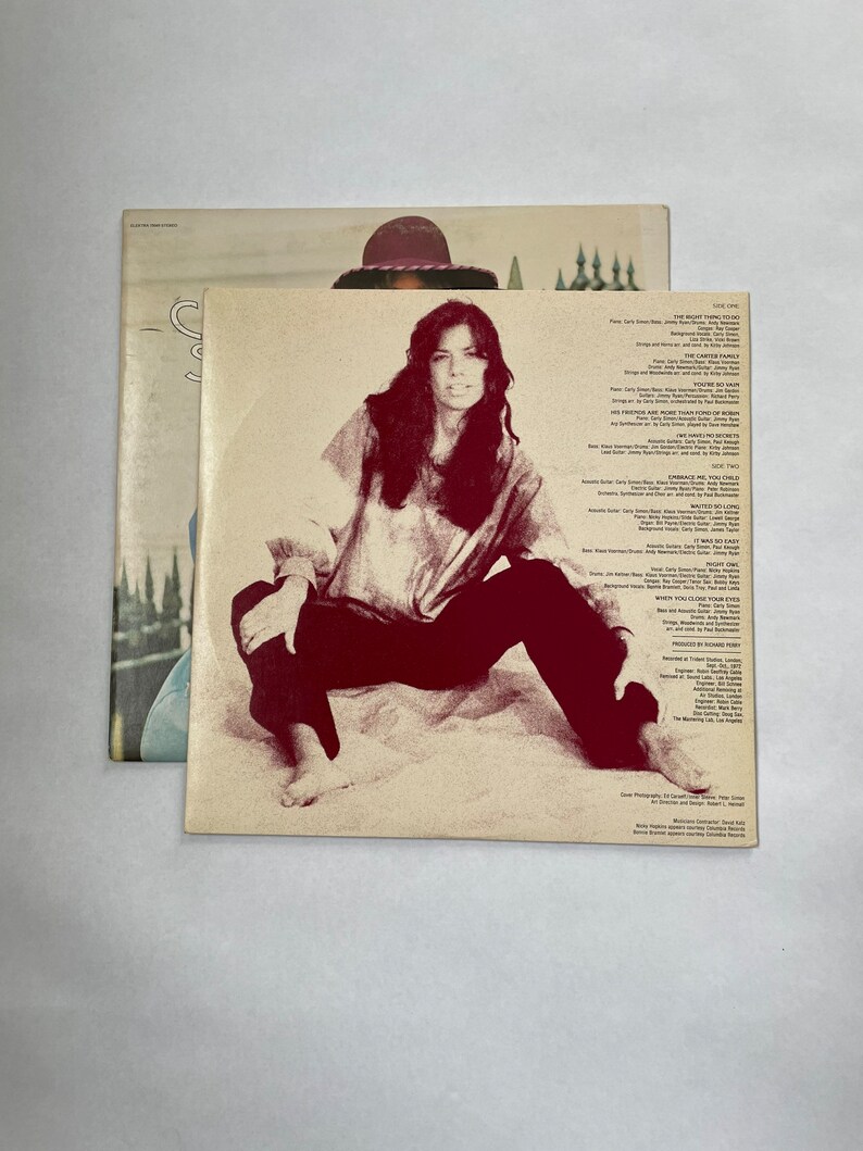 Carly Simon No Secrets 1972 Vinyl Record - Etsy
