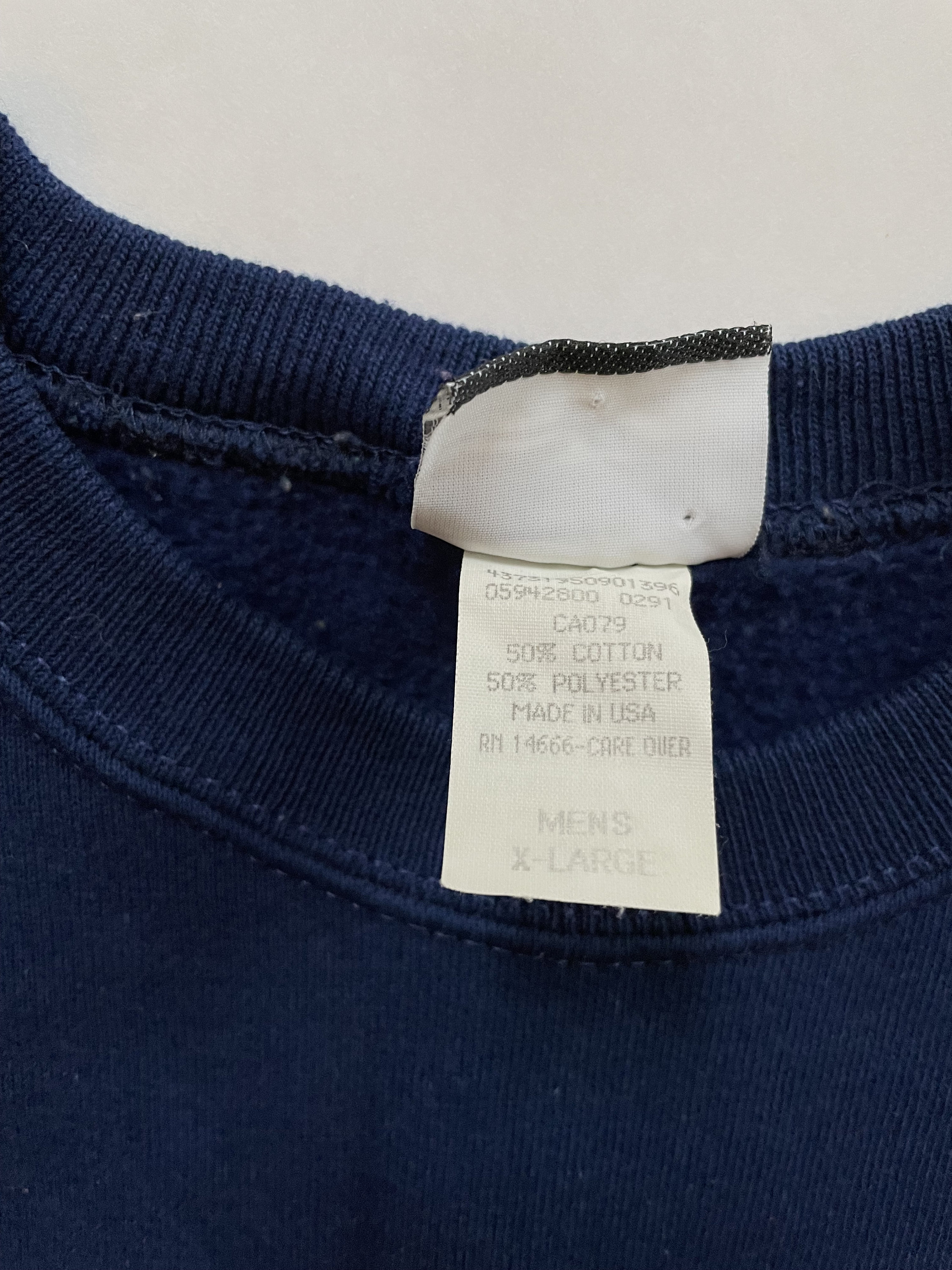 1990s XL Lee Sturdy Sweats Navy Blue Crewneck Sweatshirt Made in USA - Etsy