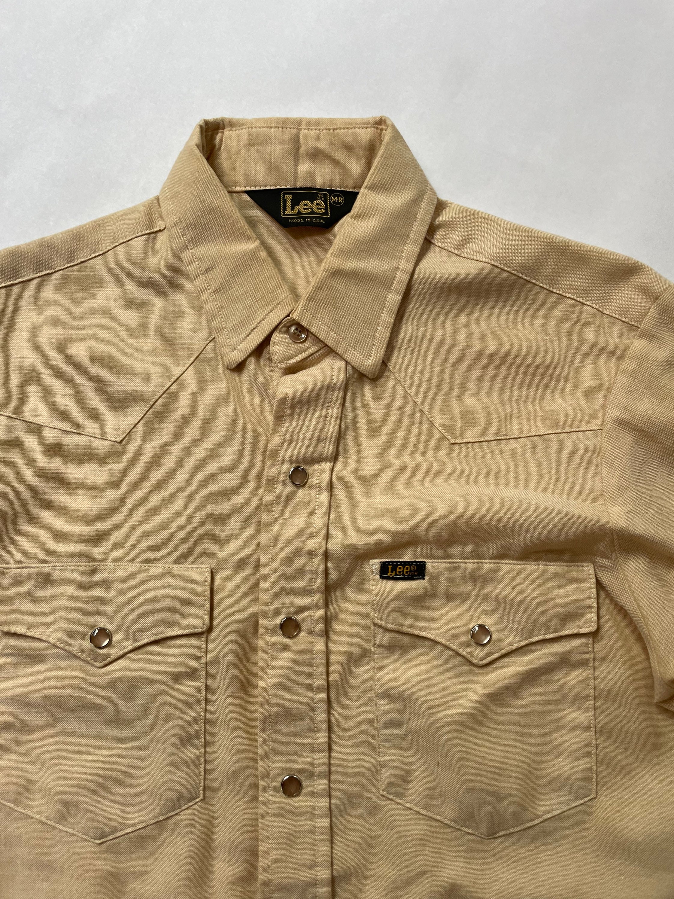 Vintage Lee Button Down Western Shirt Size Medium - Etsy