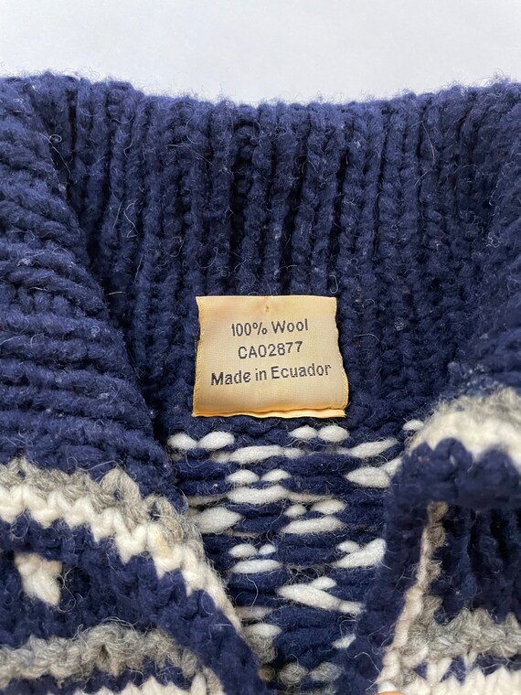2000’s Medium Las Americas Handmade Wool Pullover Swe… - Gem