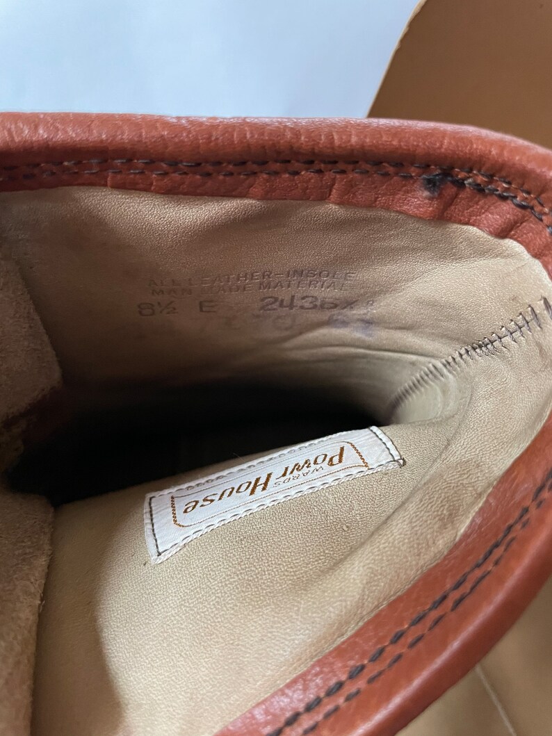 1970s Montgomery Ward Powrhouse Leather Boots Size 8.5 - Etsy