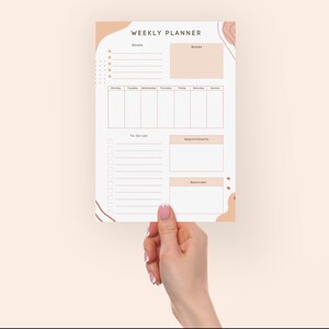 Printable Weekly Planner - Etsy