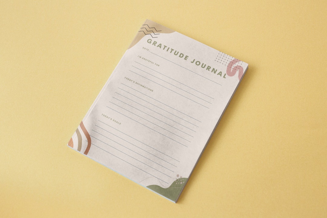 Printable Gratitude Journal (2 Pages) - Etsy