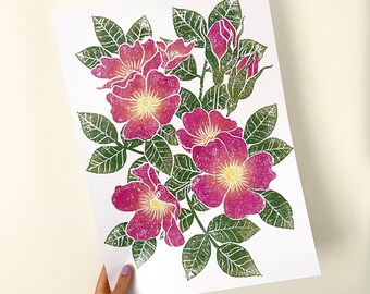 Lemon Fruit Citrus Pattern Lino Print Art Decor Slices - Etsy Canada