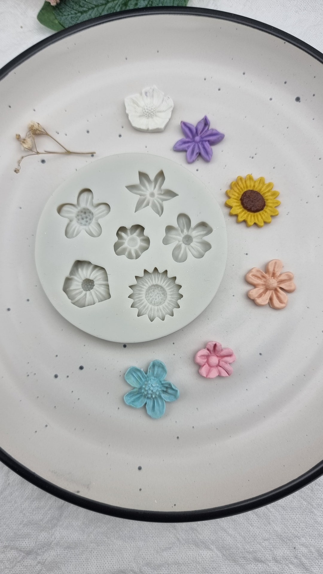 Flowers Mold,silicone Flower Mold,6 Shapes,jewelry Making Earring,charm ...