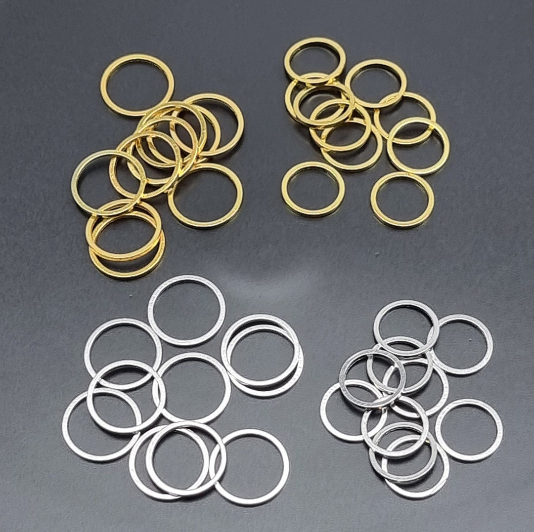 Circle Open Back Bezels,10 Pieces,stainless Steel,gold Color,silver ...