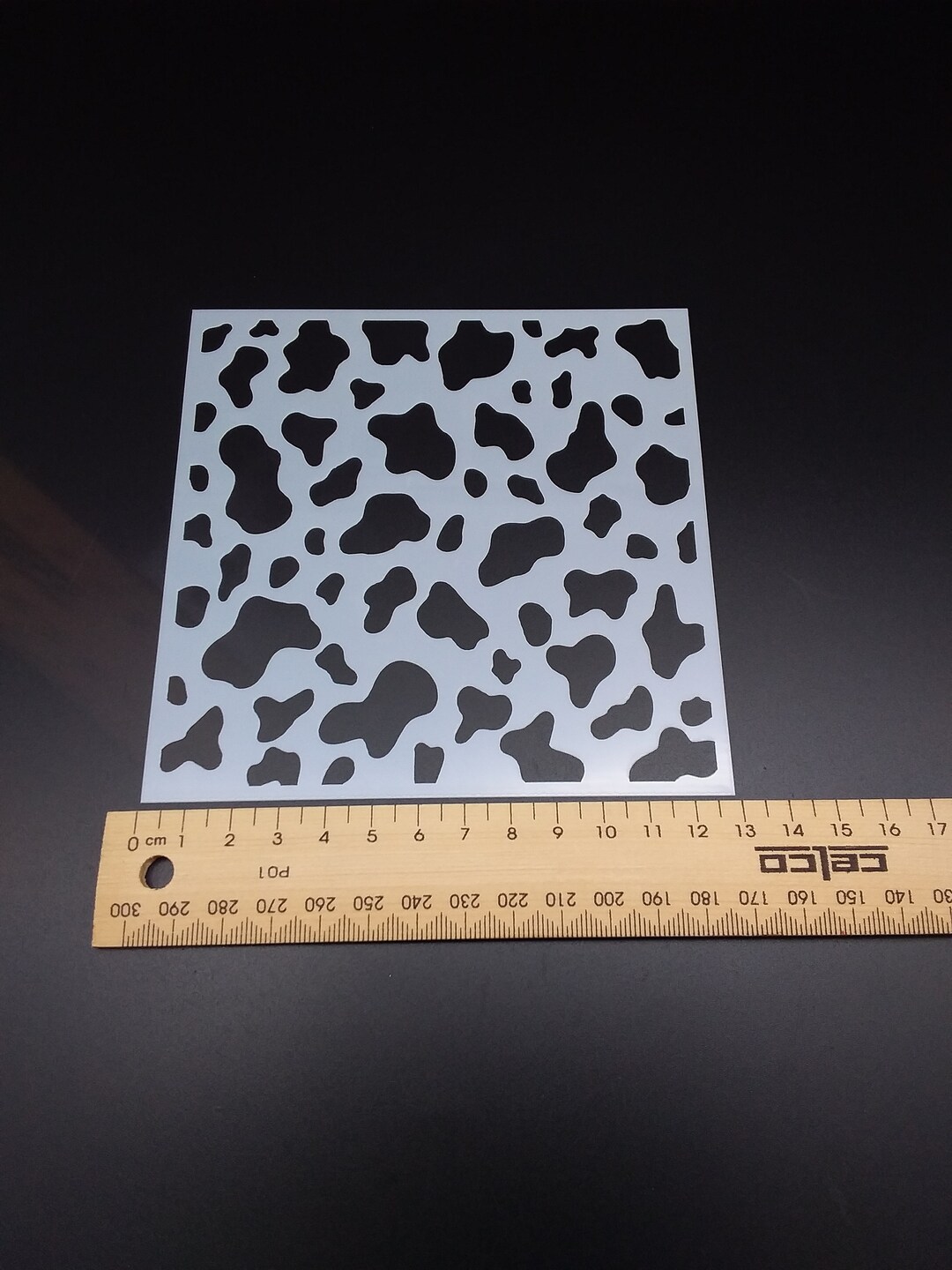 Cow Hide Print Pattern, Stencil,1 Piece,plastic Sheet Stencil, Polymer ...