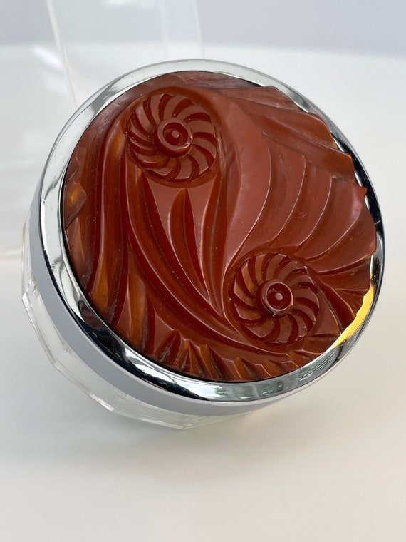 1920s Art Deco Rouge Pot | Etsy