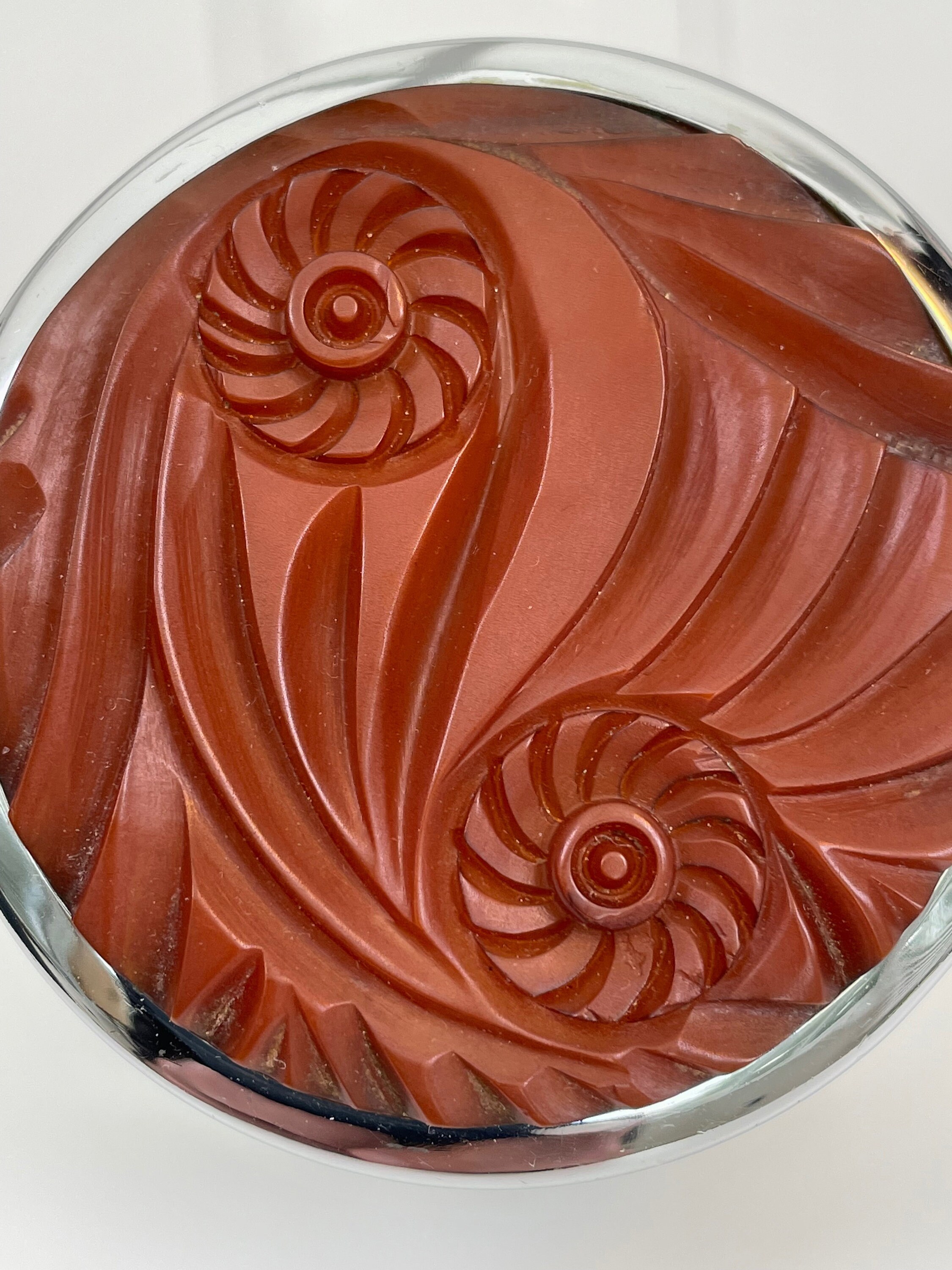 1920s Art Deco Rouge Pot - Etsy