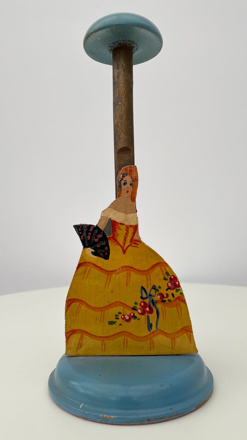 1920s Hat Stand Lady With Fan Art Deco - Etsy