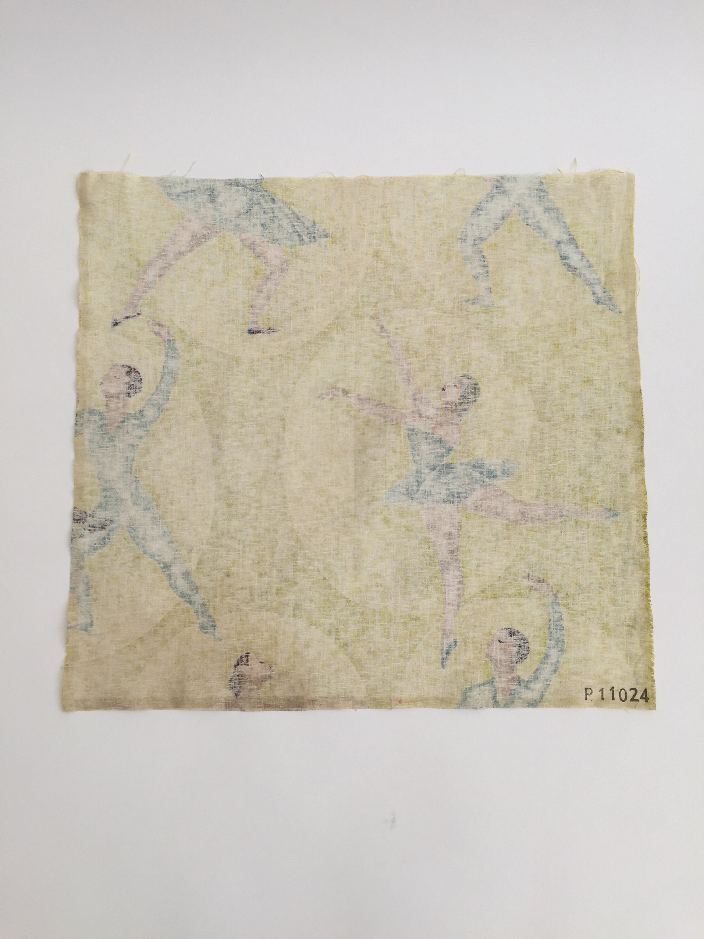1950s Modernist Fabric Textile With Ballet Dancer Design - Etsy