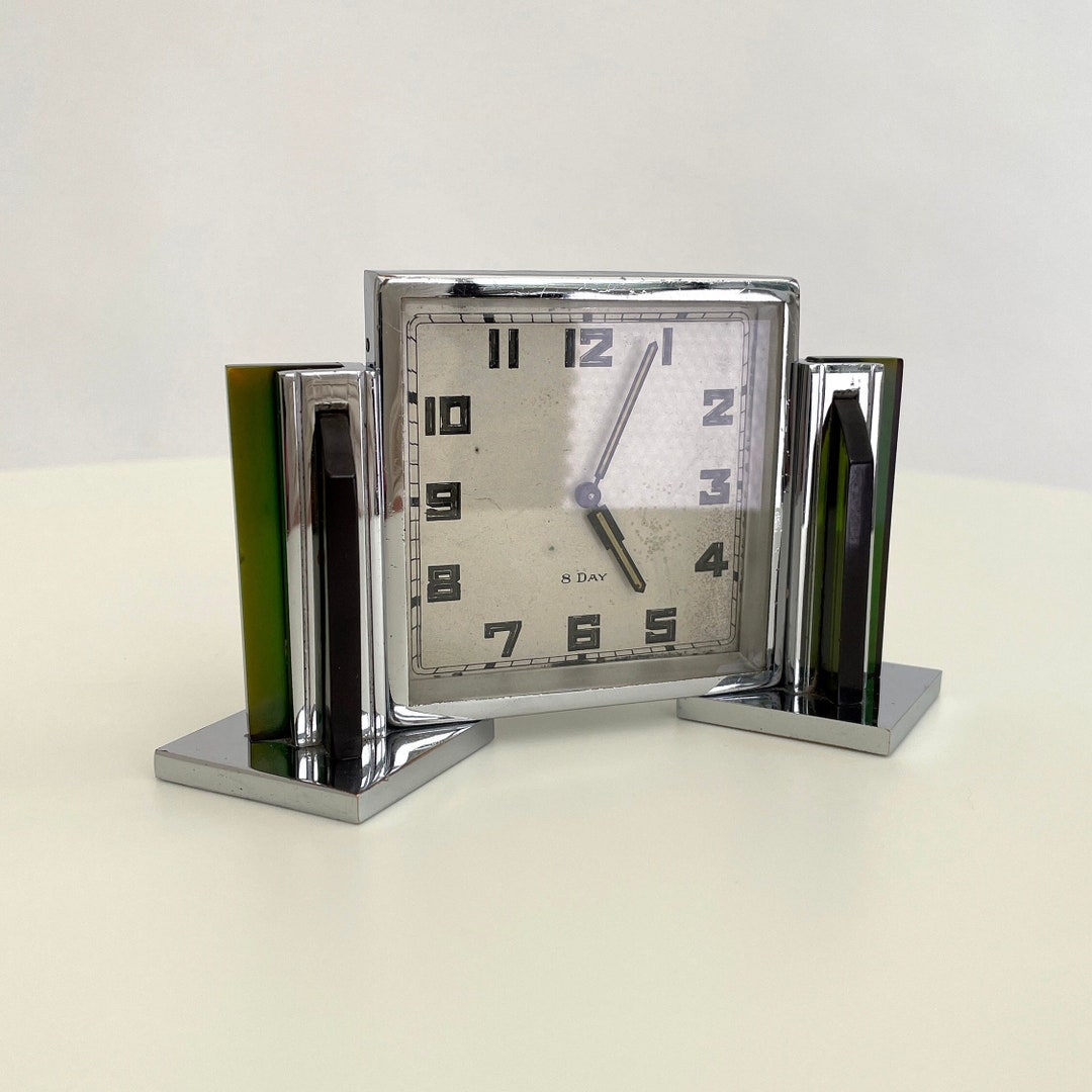 1930s Clock Art Deco for Desk or Bedside Antique - Etsy UK