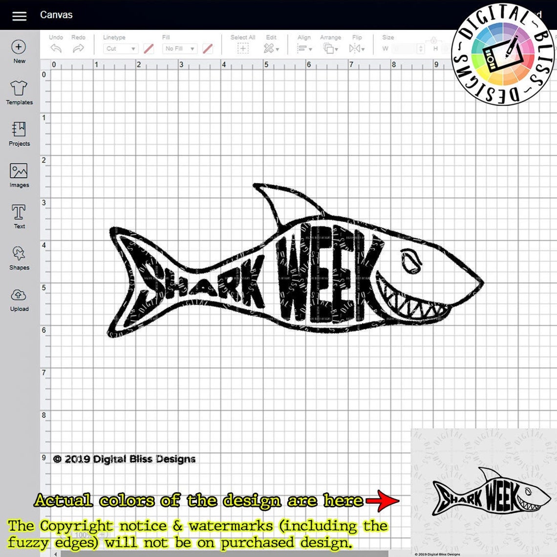 SVG, Shark Week, Original Artwork, Cut File, Clip Art, Line Art ...
