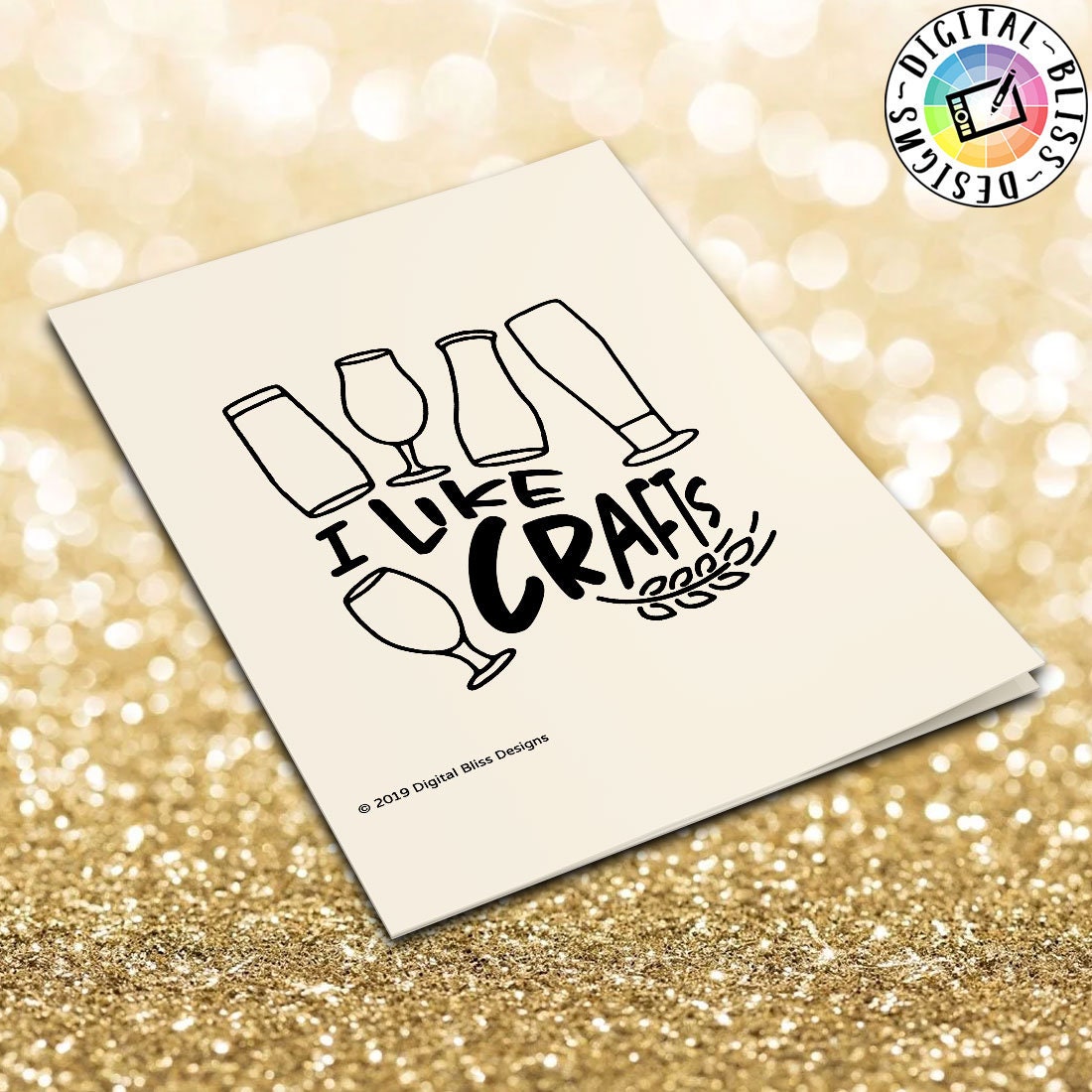 SVG, I Like Crafts, Craft Beer, Beer Glasses, Cut File, Clip Art, Line ...