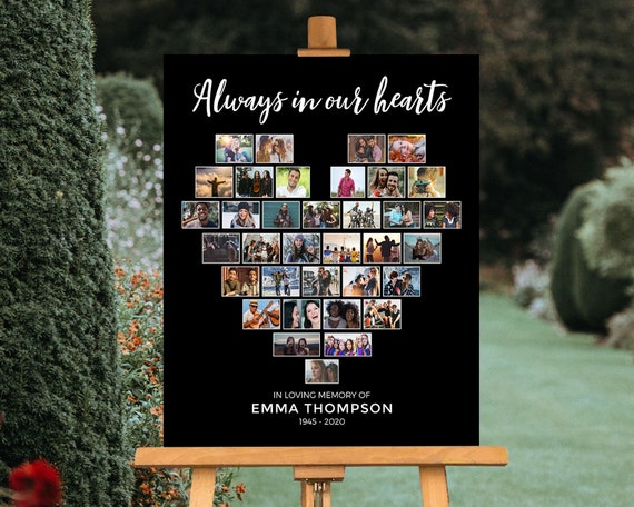 Poster Board Ideas For Funeral