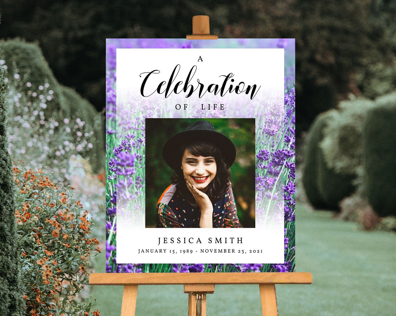 Funeral Picture Poster Welcome Sign Display Guest Book Table | Etsy