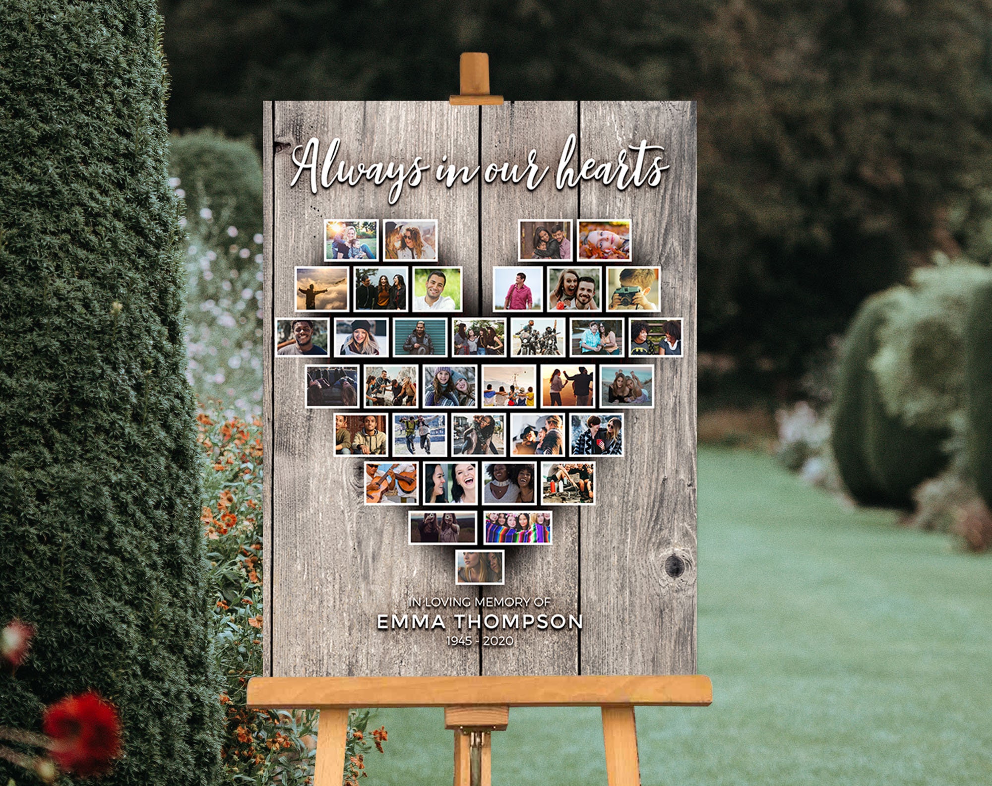 Poster Board Ideas For Funeral