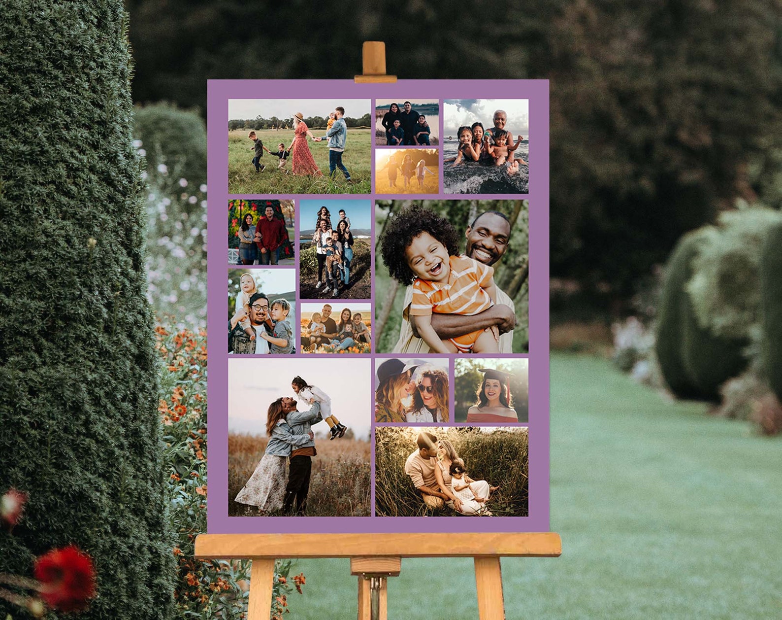 Celebration of Life Display Collage Funeral Poster Memorial | Etsy