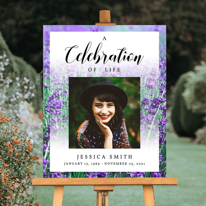 Lavender Guest Book - Etsy