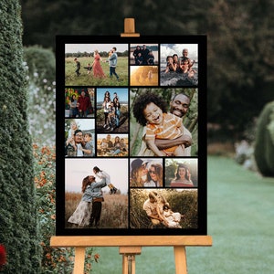 Funeral Poster Celebration of Life Display Collage, Wedding Memorial ...