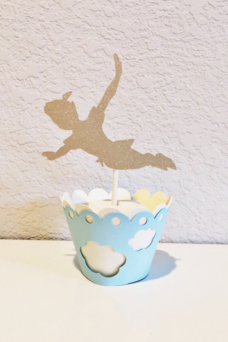 Peter Pan Inspired Cupcake Toppers and Wrappers - Etsy